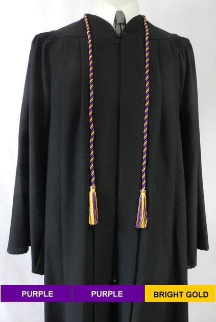Purple Bright Gold Honor Cords | Senior Class Graduation Products ...