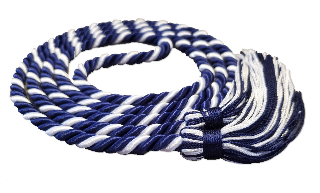 Navy White Honor Cords | Senior Class Graduation Products | Senior ...